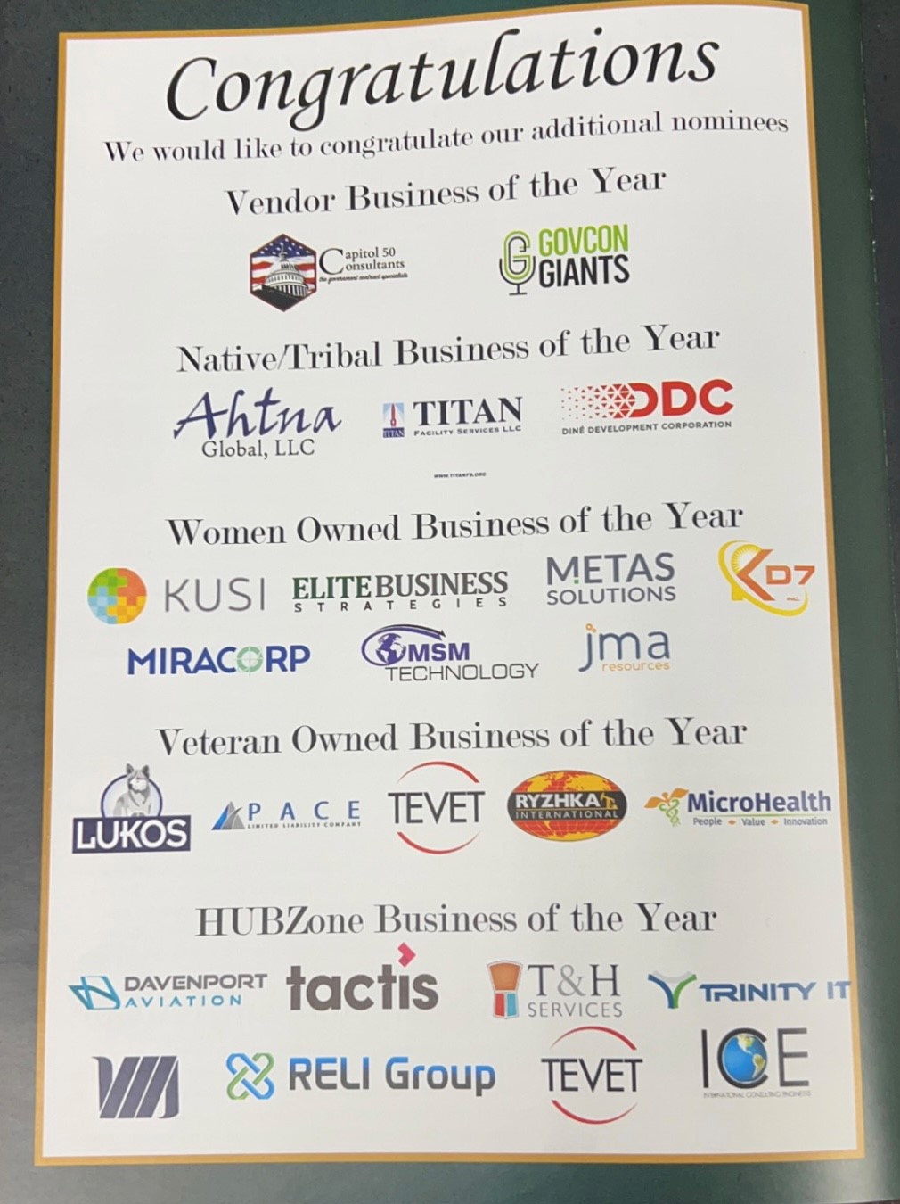 Capitol 50 | Vendor Business of the Year Nominee